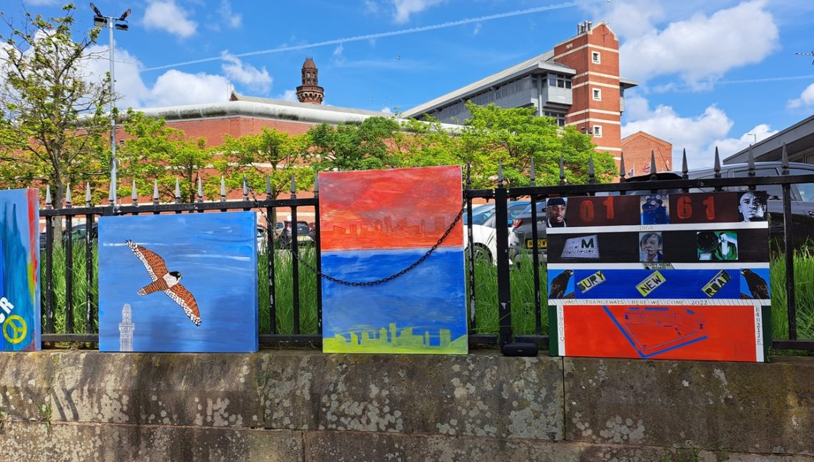 Artworks By Prisoners at HMP Manchester Chained To Prison Railings ...